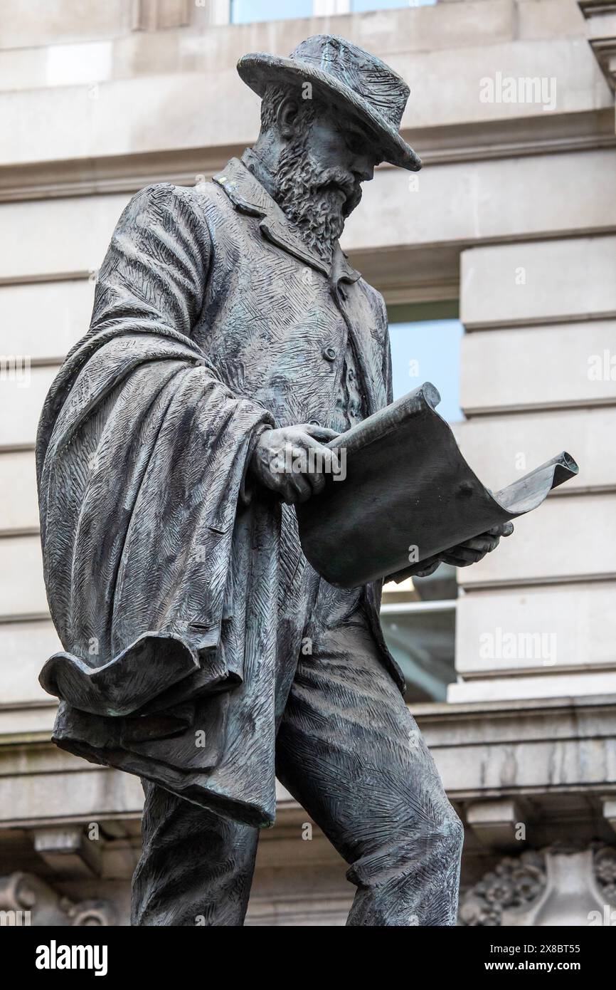 London, UK - April 3rd 2024: Statue of civil engineer James Henry ...