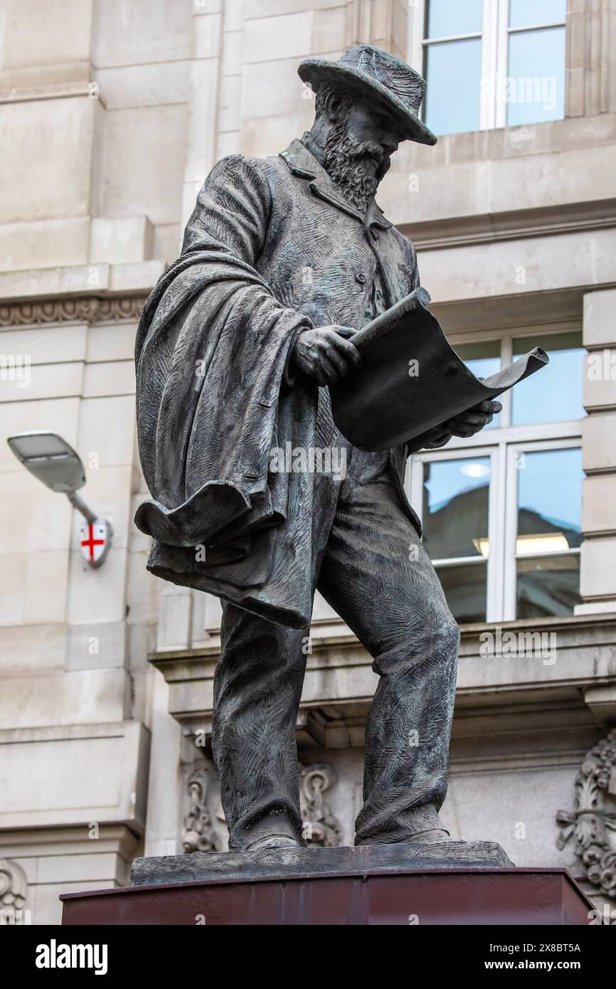 London, UK - April 3rd 2024: Statue of civil engineer James Henry ...