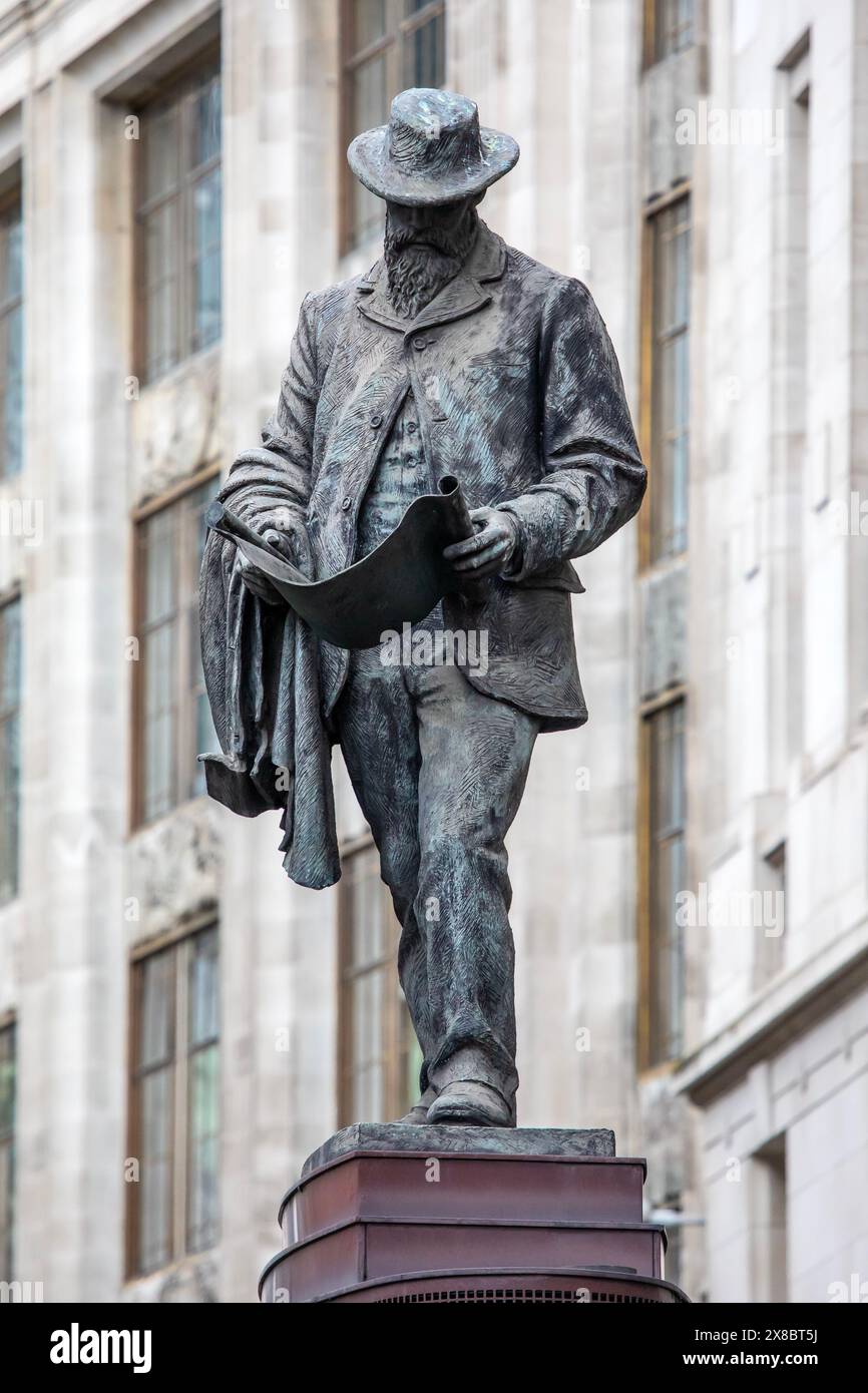 London, UK - April 3rd 2024: Statue of civil engineer James Henry ...