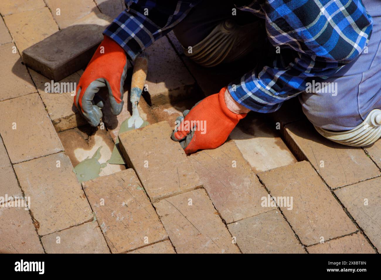 Replacement damaged brick path is process of rebuilding damaged ...