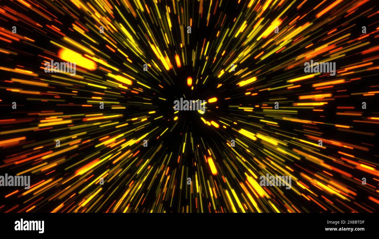 Cosmic tunnel light rays animation hi-res stock photography and images ...