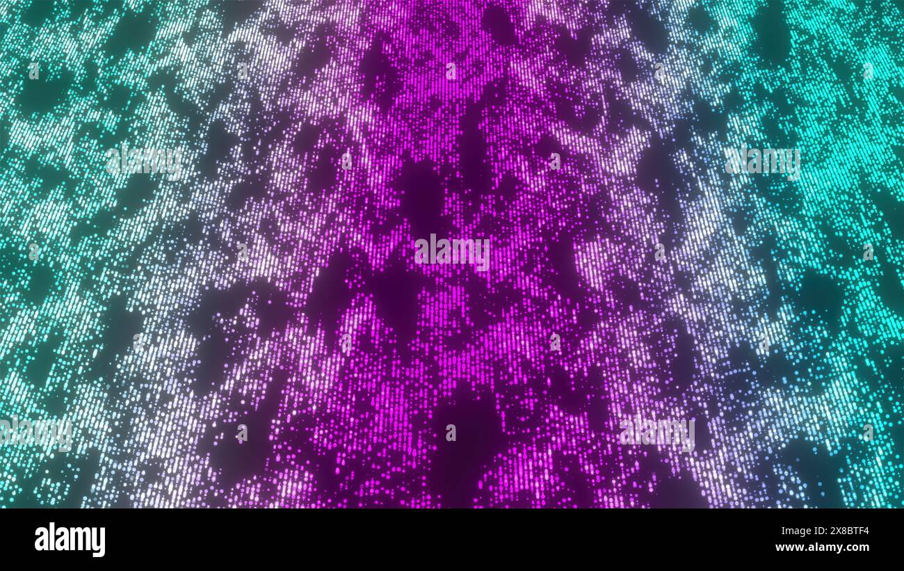 Particle Data Flow. Computer generated 3d render Stock Photo - Alamy