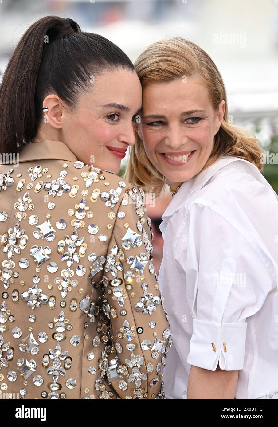 Cannes, France. May 24th, 2024. Charlotte Le Bon and Céline Sallette ...