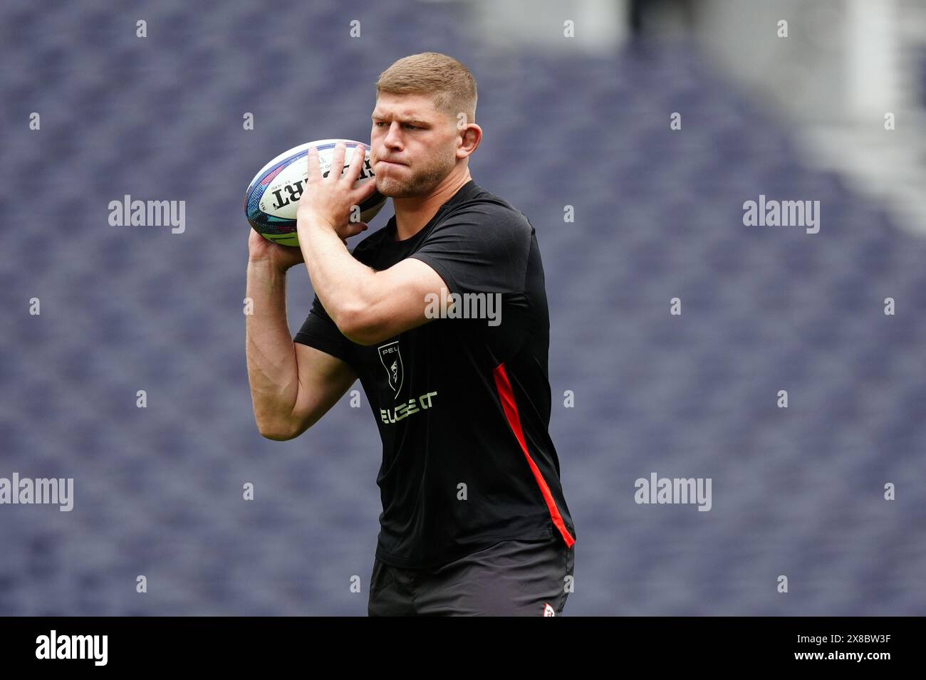 Stade Toulousain's Jack Willis during the captain's run at the ...