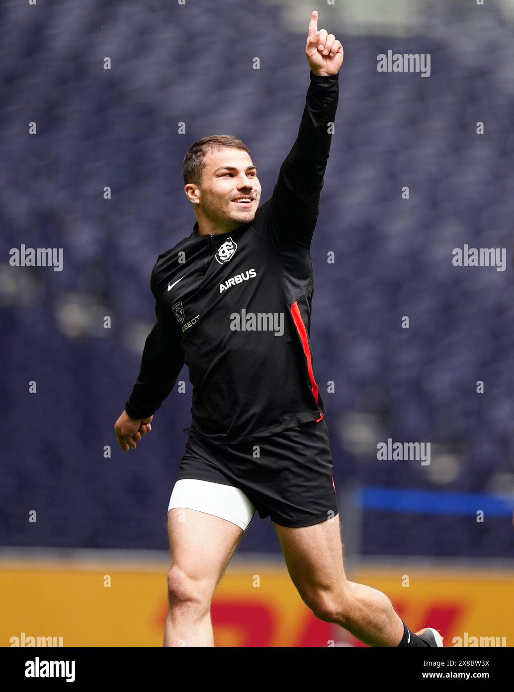 Stade Toulousain's Antoine Dupont during the captain's run at the ...