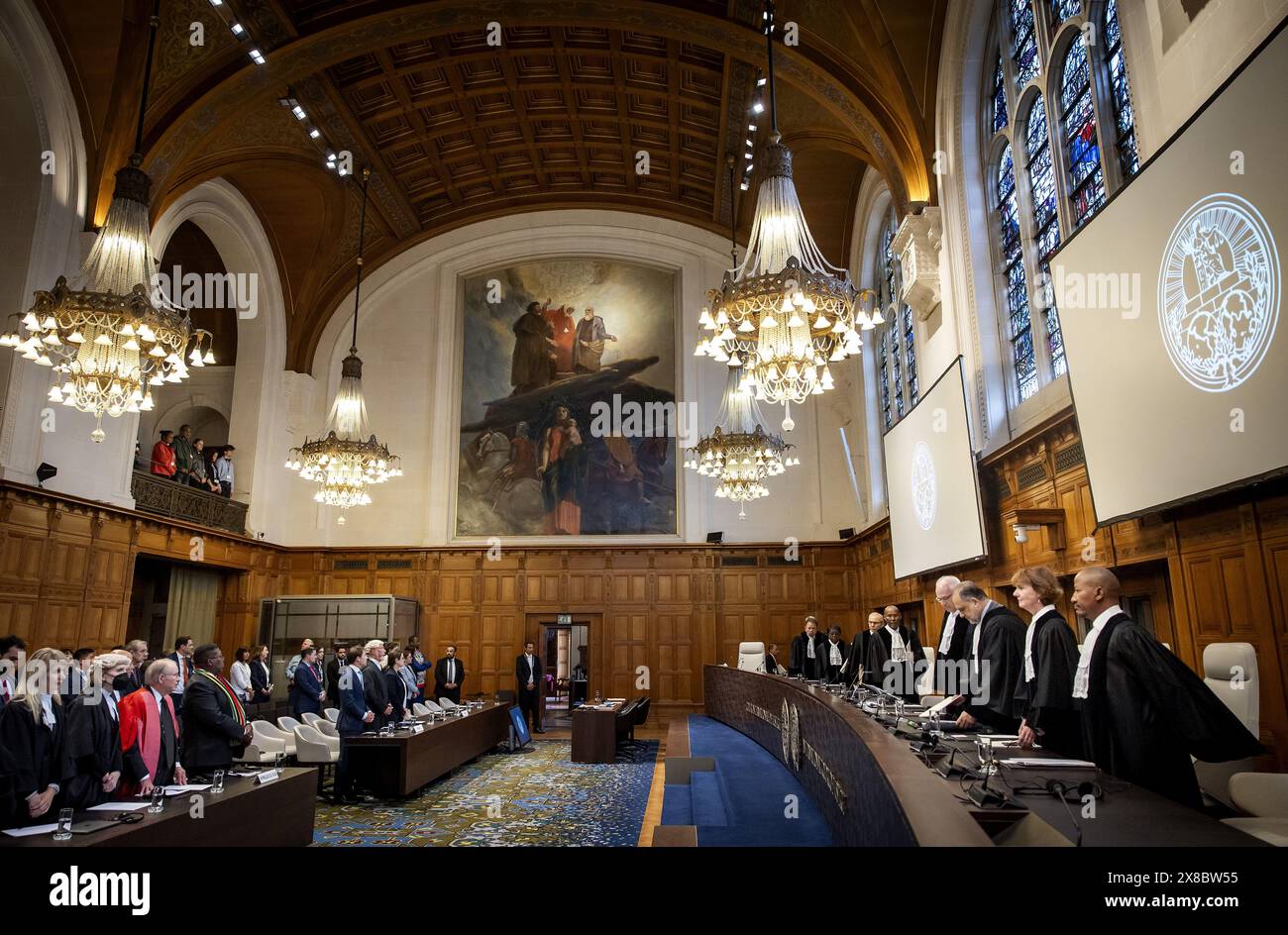 THE HAGUE - 24/05/2024, Overview of the courtroom during a ruling by ...