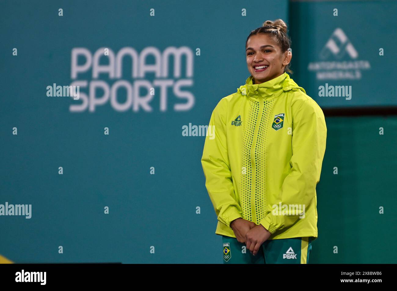 Santiago, Chile, October 28, 2023, Larissa Pimenta (BRA), gold, Paulina ...