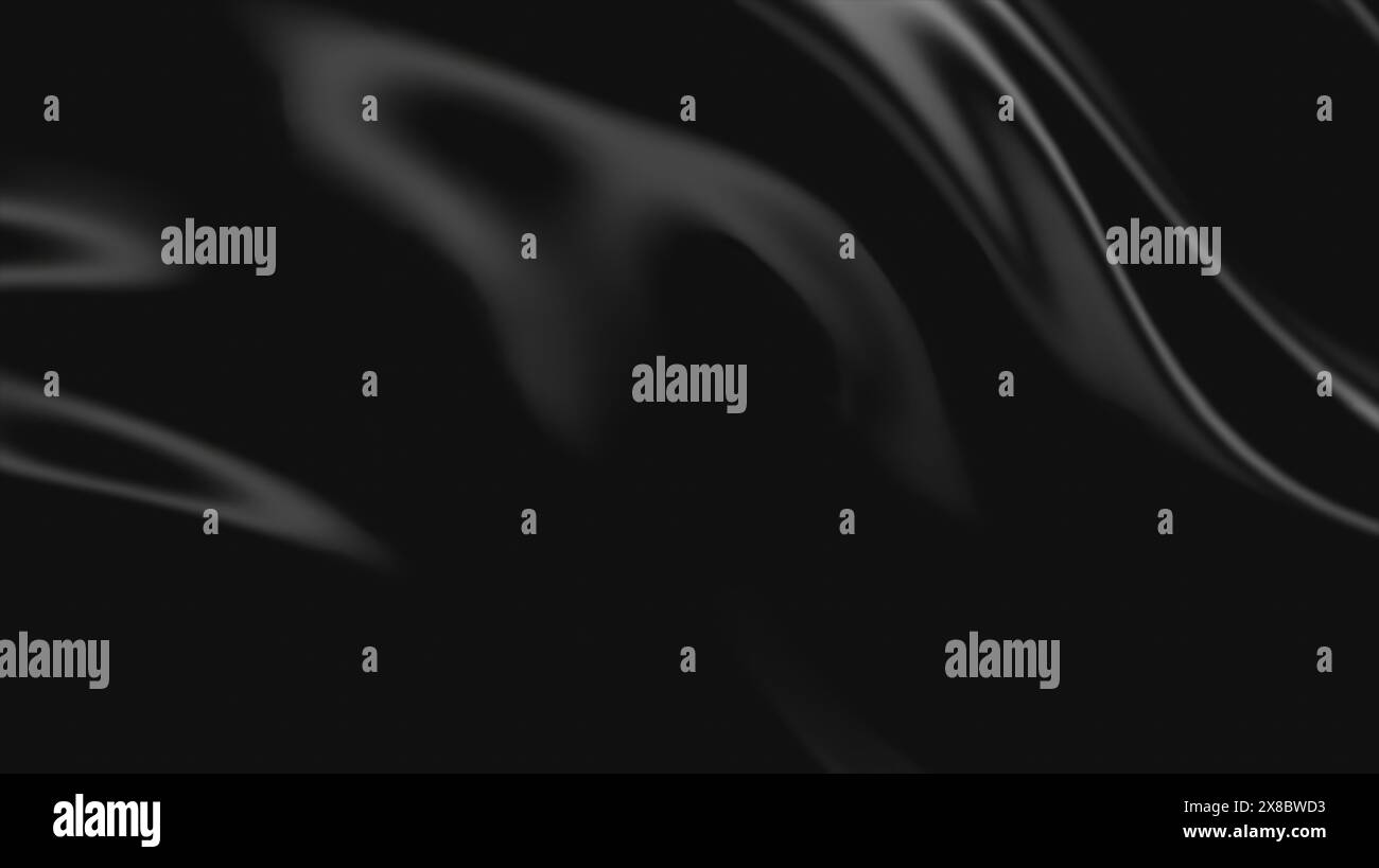 Luxury drapery slow ripple black satin silk Stock Photo - Alamy