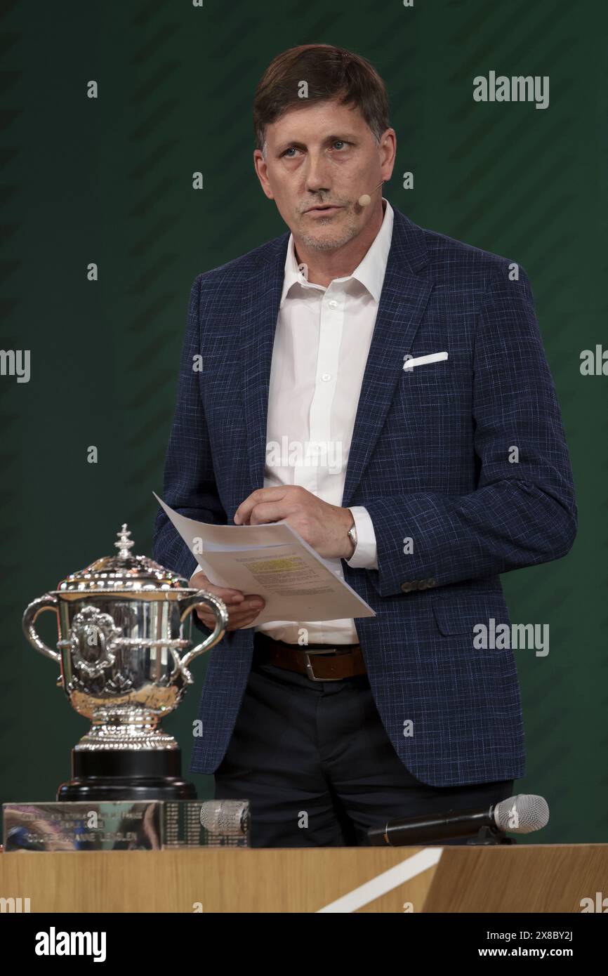 Head referee Remy Azemar during the official draw ceremony ahead of the ...