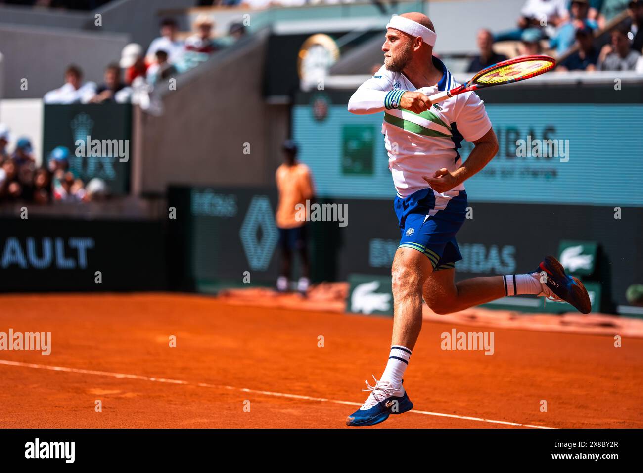 Denis KUDLA (USA) during the Roland-Garros 2024, ATP and WTA Grand Slam tennis tournament on May ...
