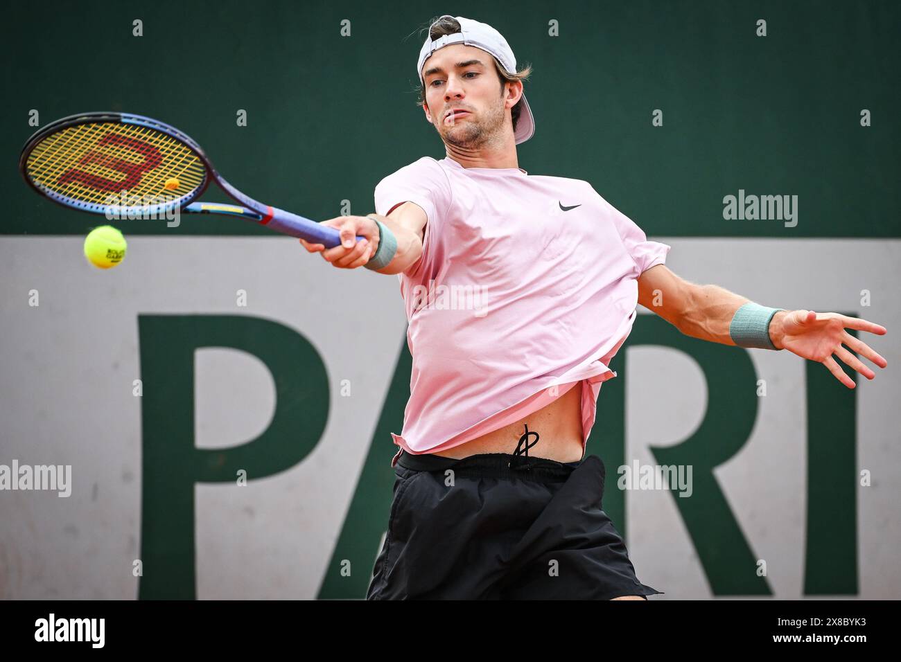 Henri SQUIRE of Germany during fifth qualifying day of Roland-Garros ...