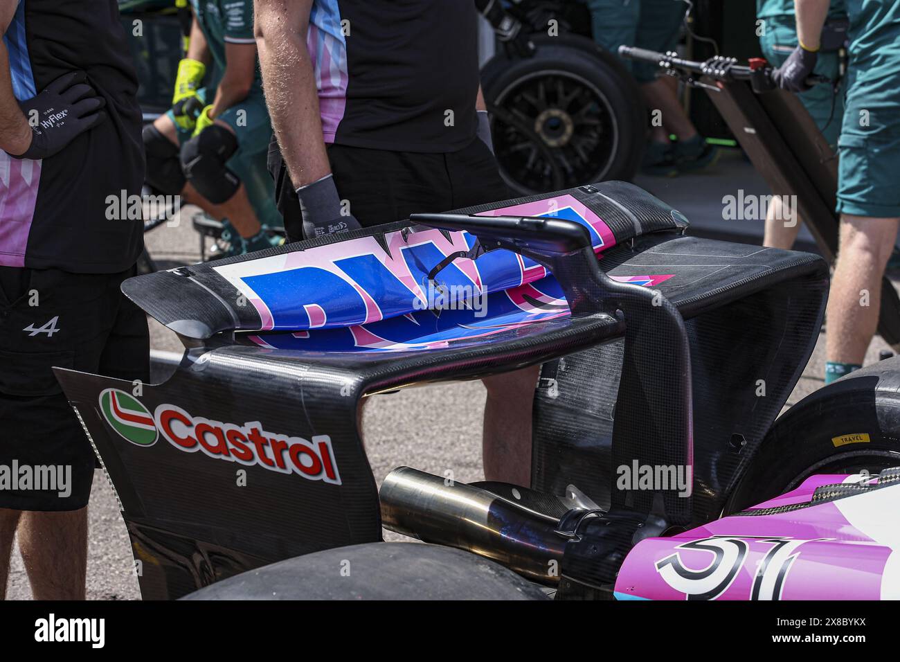Alpine F1 Team A524, mechanical detail, rear wing during the Formula 1 ...