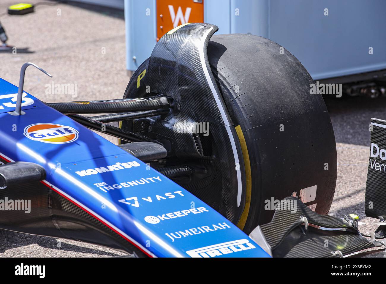 Williams Racing FW46, mechanical detail, front corner, suspension ...