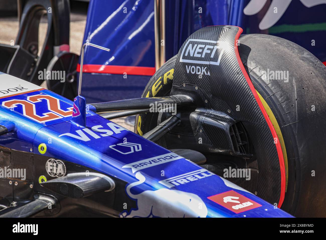 Visa Cash App RB F1 Team VCARB 01, mechanical detail, front suspension ...