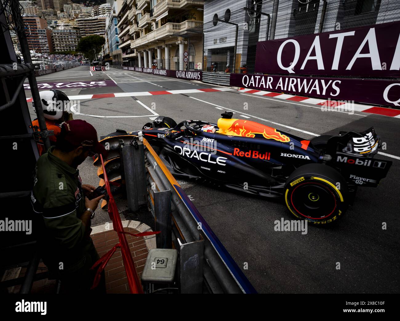 MONACO - Max Verstappen (Red Bull Racing) during the first free ...