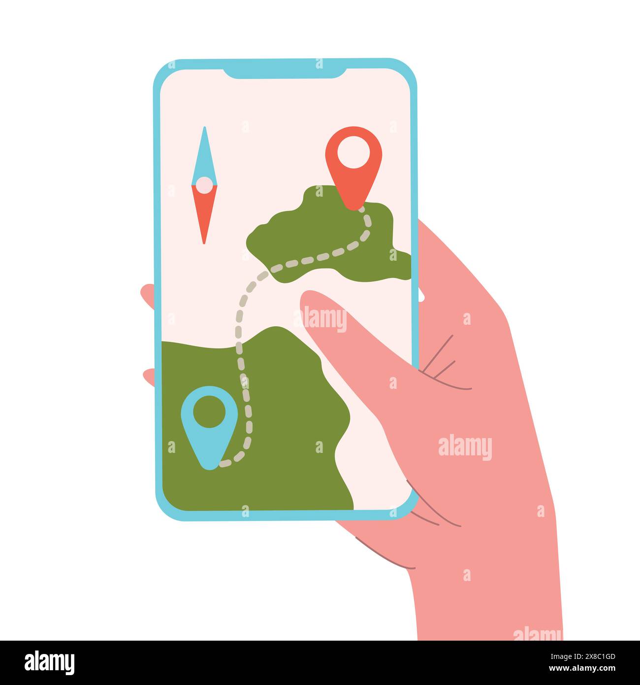 Map Gps Navigation App Mobile Map Application Smartphone App Search Map Navigation Technology