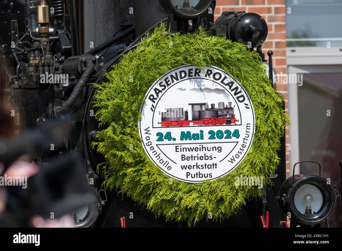 Putbus, Germany. 24th May, 2024. A steam locomotive of the "Rasender ...