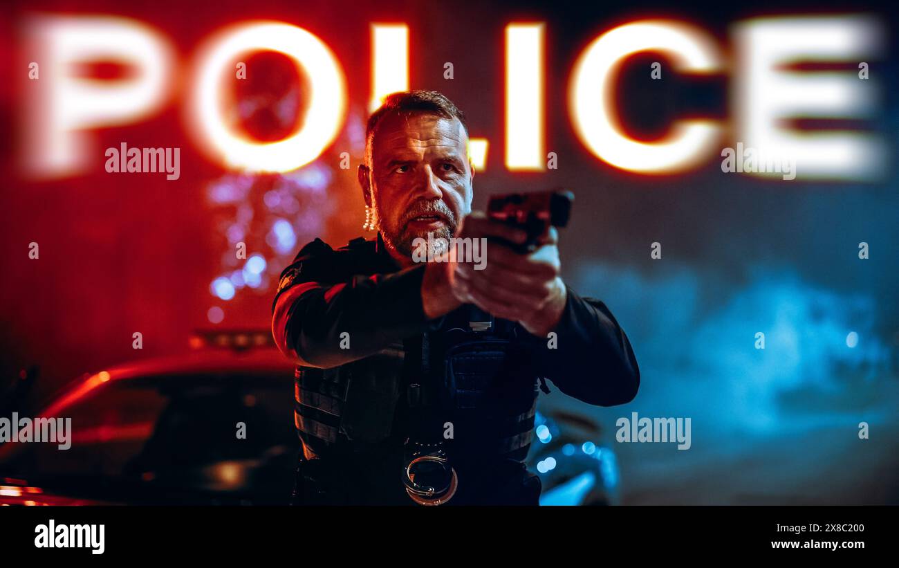 Cinematic Shot: Horizontal Poster with Male Middle Aged Caucasian ...