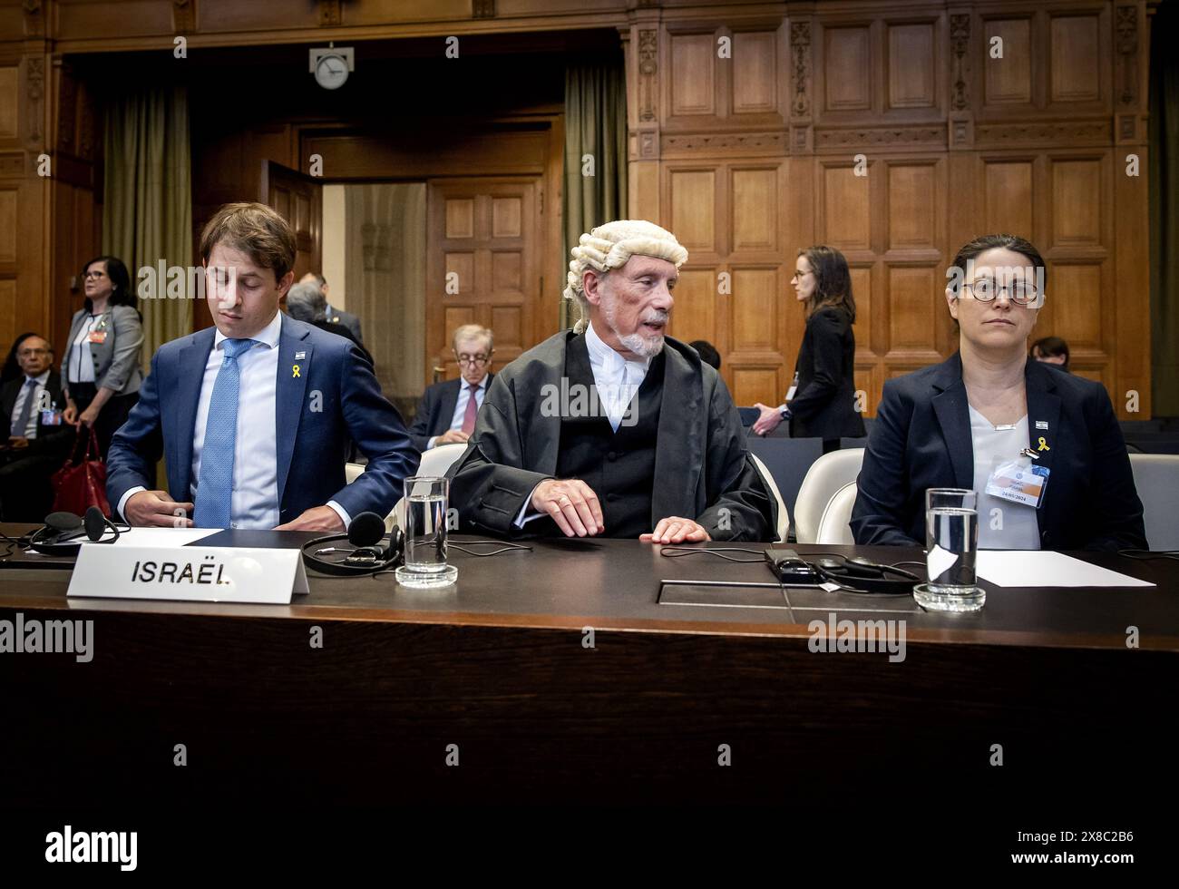 THE HAGUE - Yaron Wax, Professor Malcolm Shaw and Avigail Frisch Ben ...