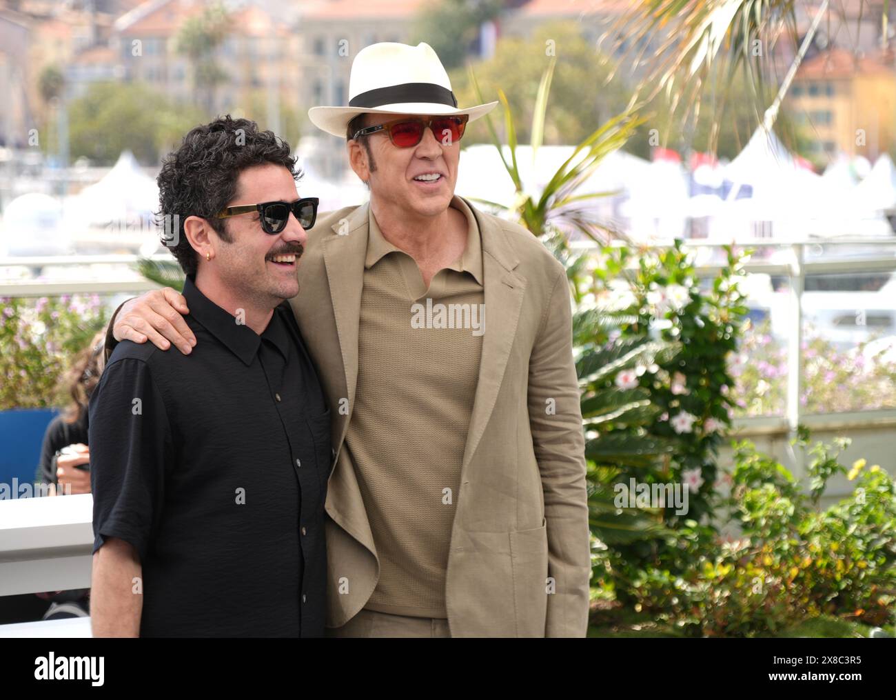 Lorcan Finnegan, Nicolas Cage Photocall of the film "The Surfer" 77th ...