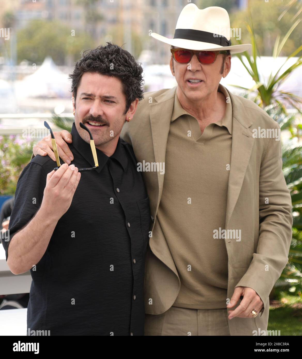 Lorcan Finnegan, Nicolas Cage Photocall of the film "The Surfer" 77th ...