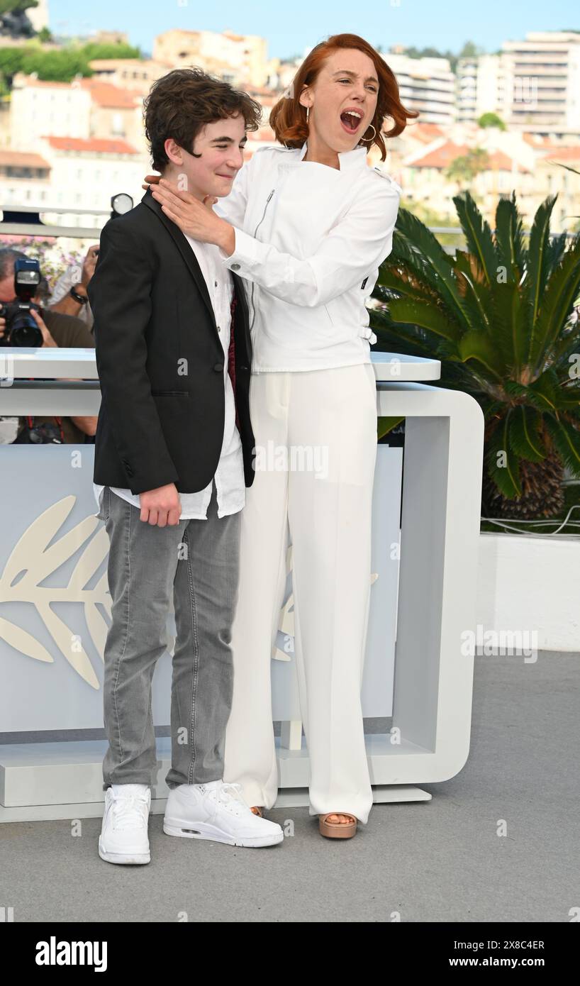 Tom Fiszelson, Laetitia Dosch Photocall of the film "Le procès du chien ...