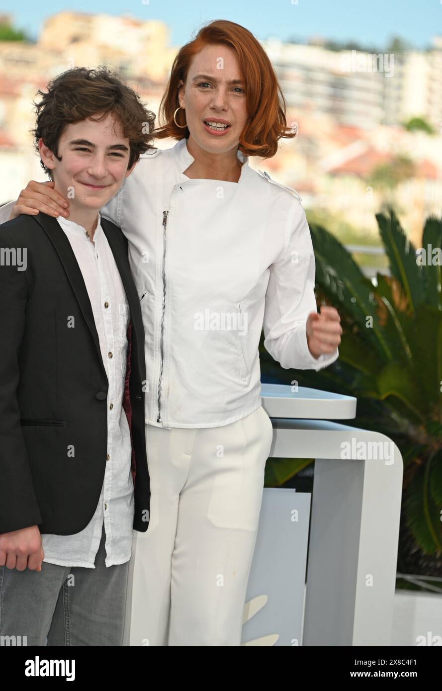 Tom Fiszelson, Laetitia Dosch Photocall of the film "Le procès du chien ...