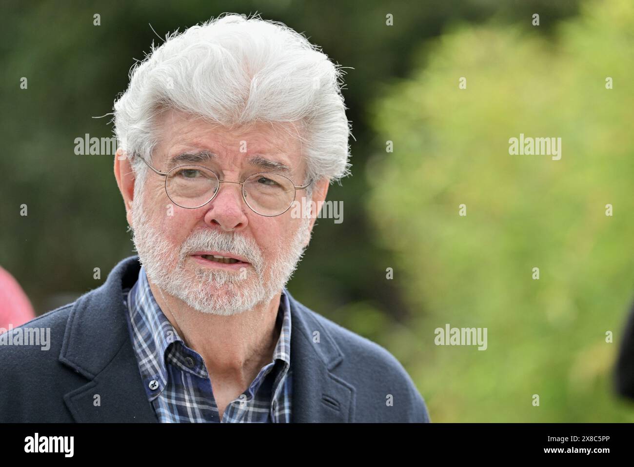 George Lucas attending a photocall during the 77th Cannes Film Festival ...