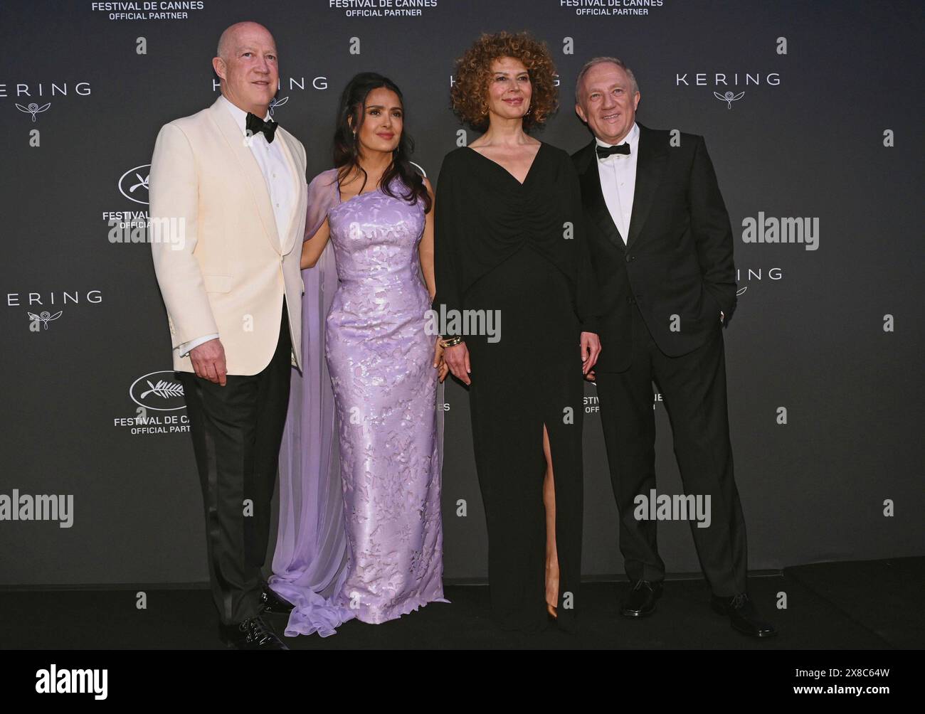 Bryan Lourd, Salma Hayek (in Gucci), Dame Donna Langley, François-Henri ...