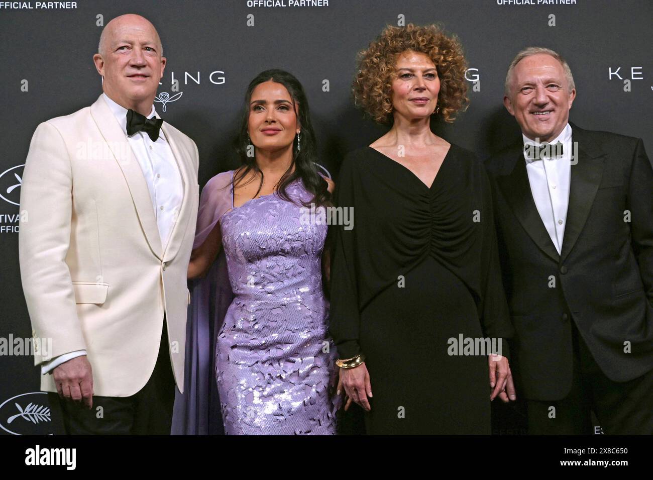 Bryan Lourd, Salma Hayek (in Gucci), Dame Donna Langley, François-Henri ...
