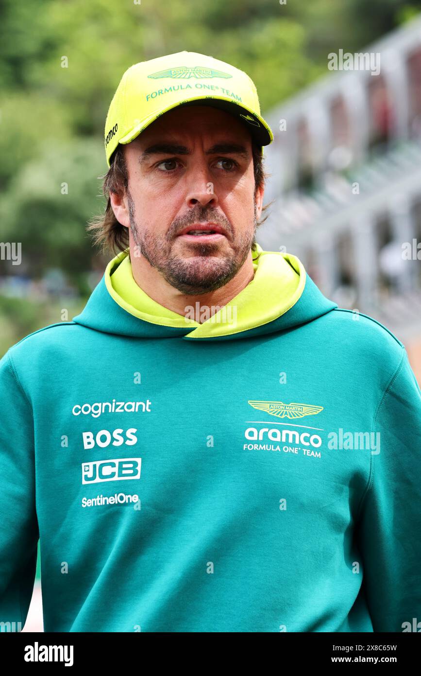 Monaco, Monte Carlo. 24th May, 2024. Fernando Alonso (ESP) Aston Martin ...