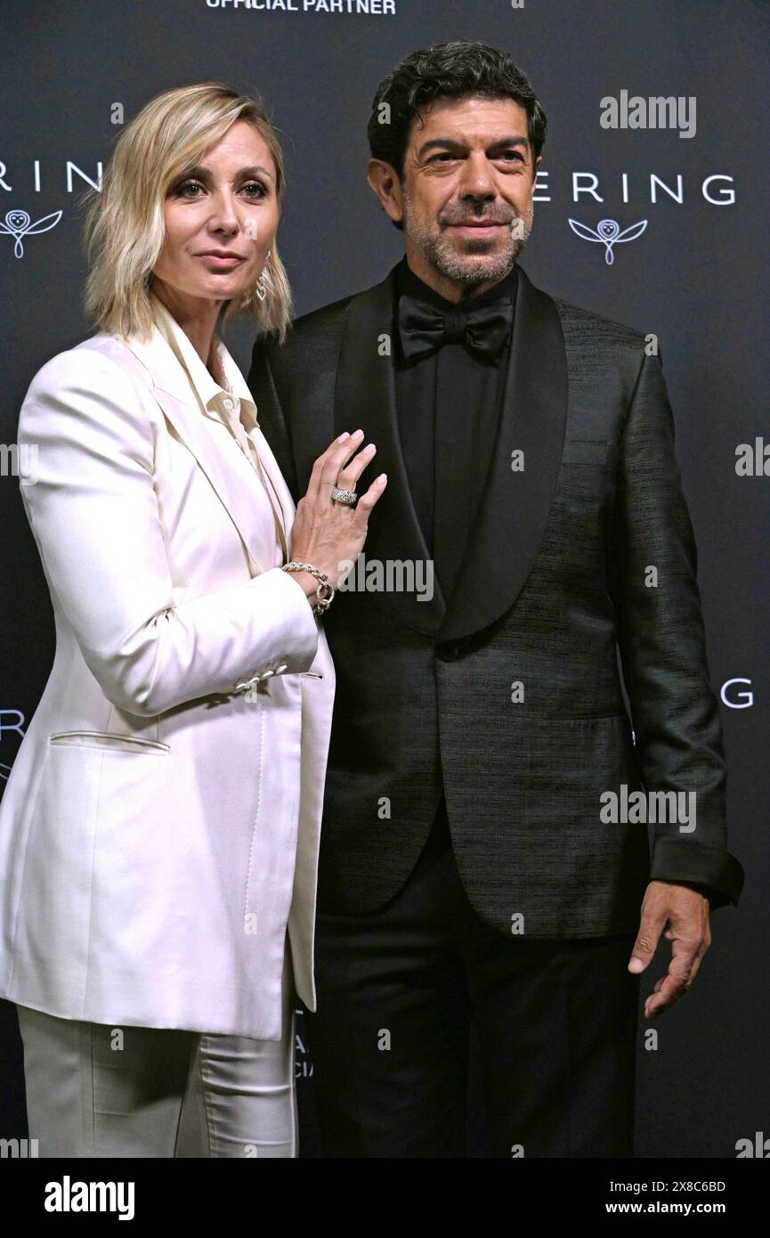 Anna Ferzetti, Pierfrancesco Favino Photocall of the Kering "Women in ...