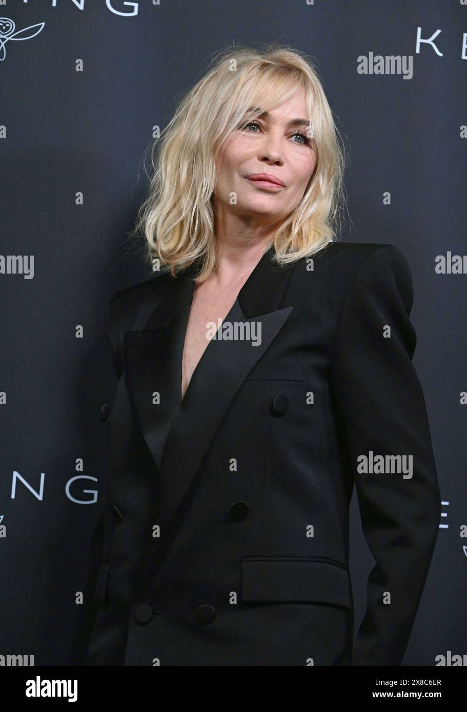 Emmanuelle Béart (in Saint-Laurent) Photocall of the Kering "Women in ...