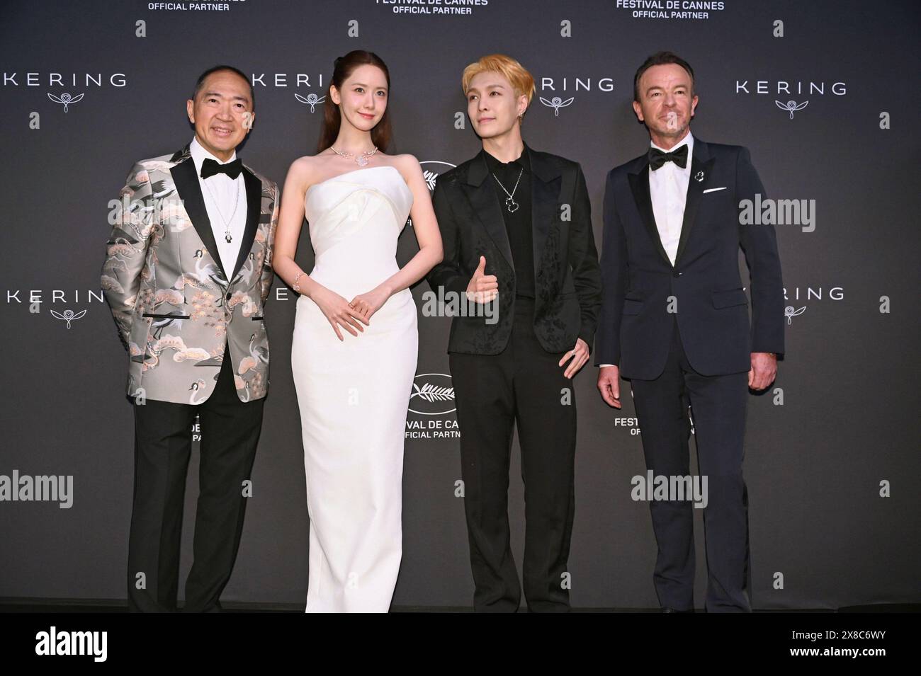 Denis Chan, Im Yoon-ah, Lay Zhang, Christophe Artaux Photocall of the Kering "Women in Motion ...