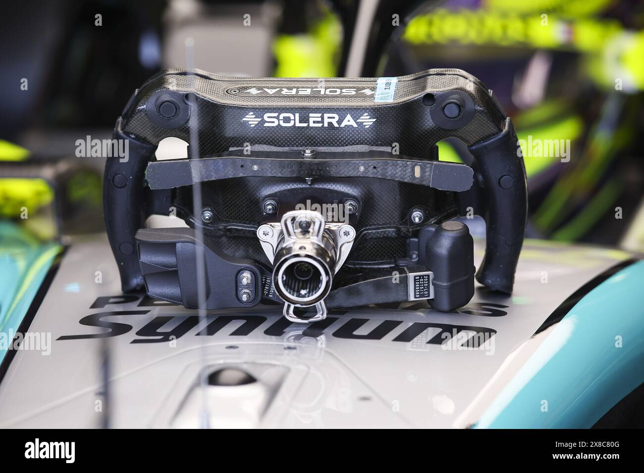Mercedes AMG F1 Team W15, mechanical detail steering wheel, volant ...