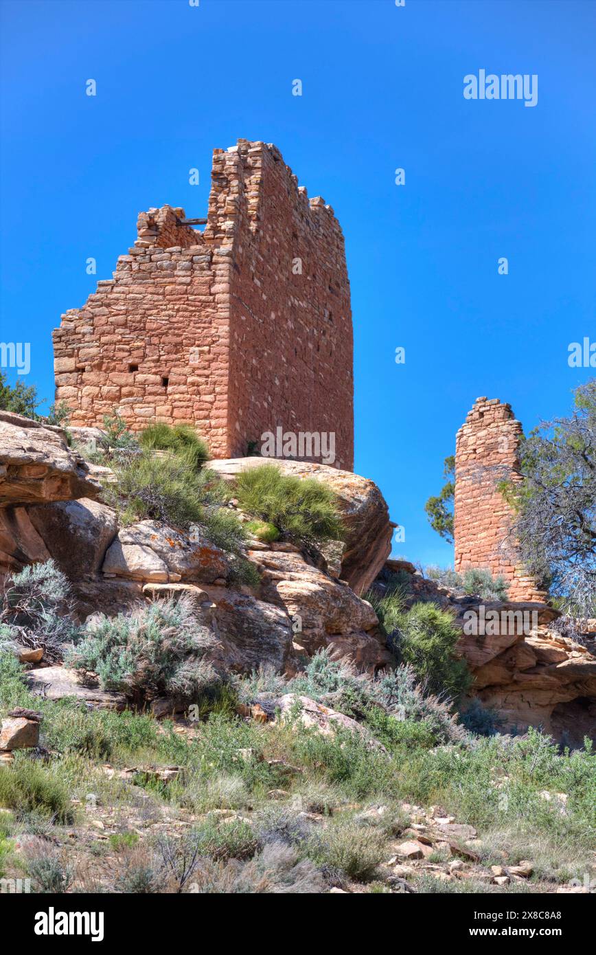 Ruins of Ancestral Puebloans, 900 A.D. - 1,200 A.D., Holly Group ...