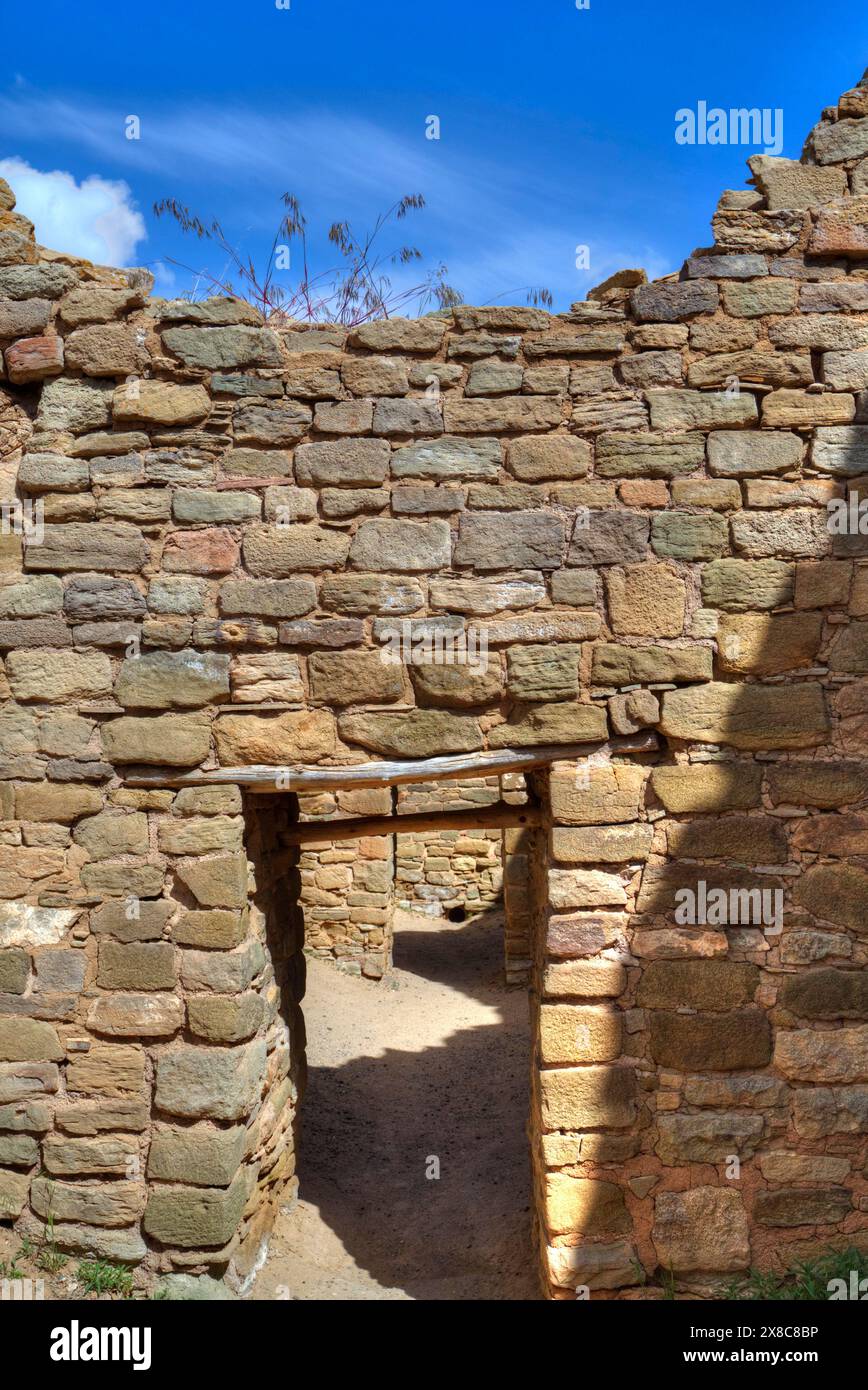 Doorway in the West Ruin, Aztec Ruins National Monument, UNESCO World ...