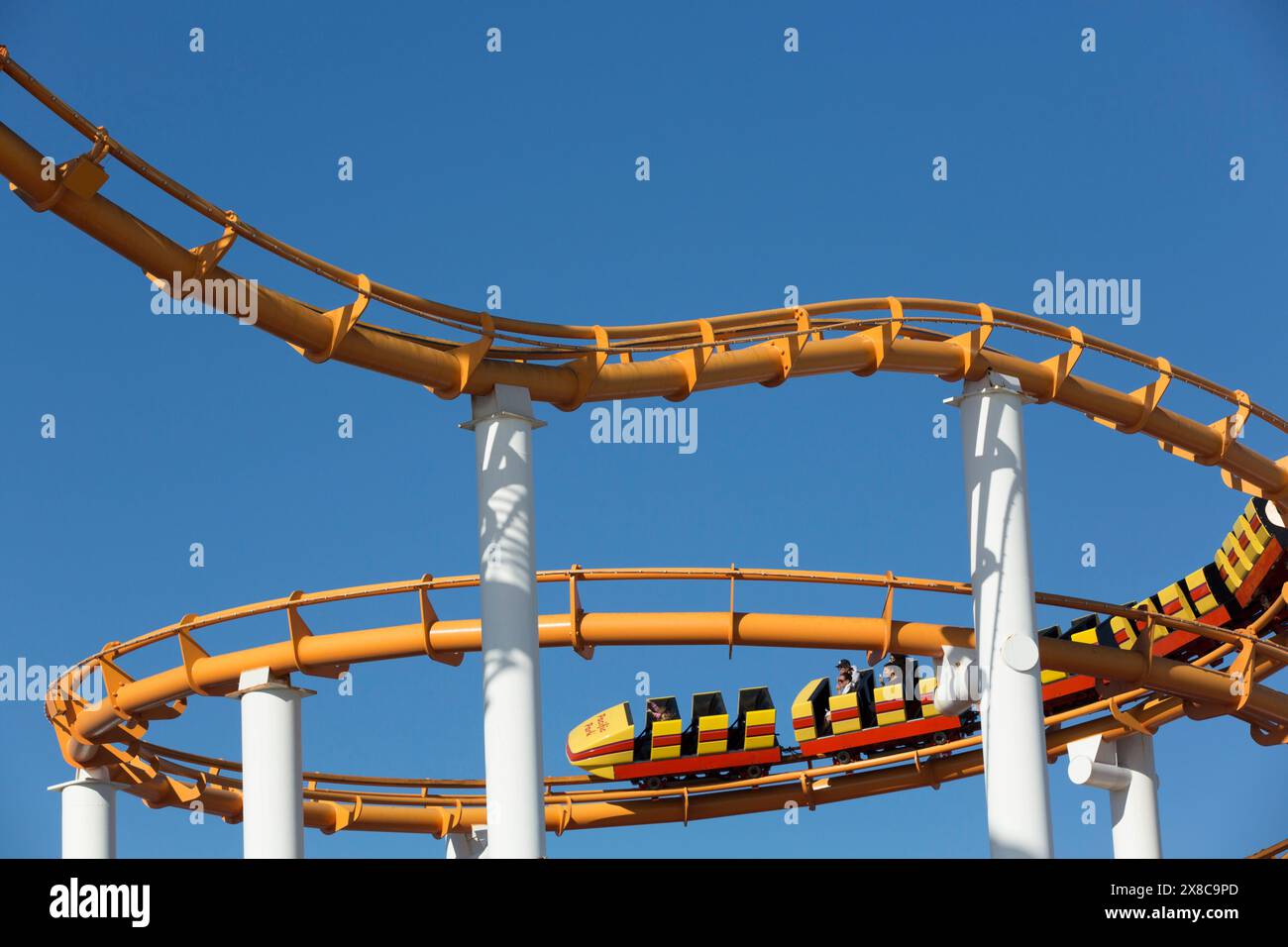Roller Coaster, Pacific Park, Santa Monica, California, USA Stock Photo ...