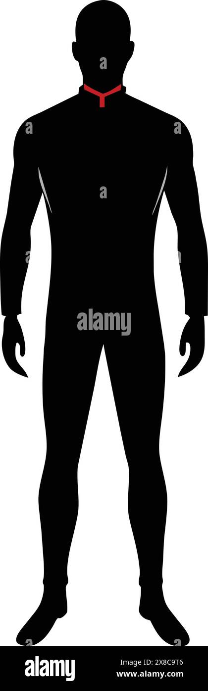 Silhouette man secret office Stock Vector Images - Alamy