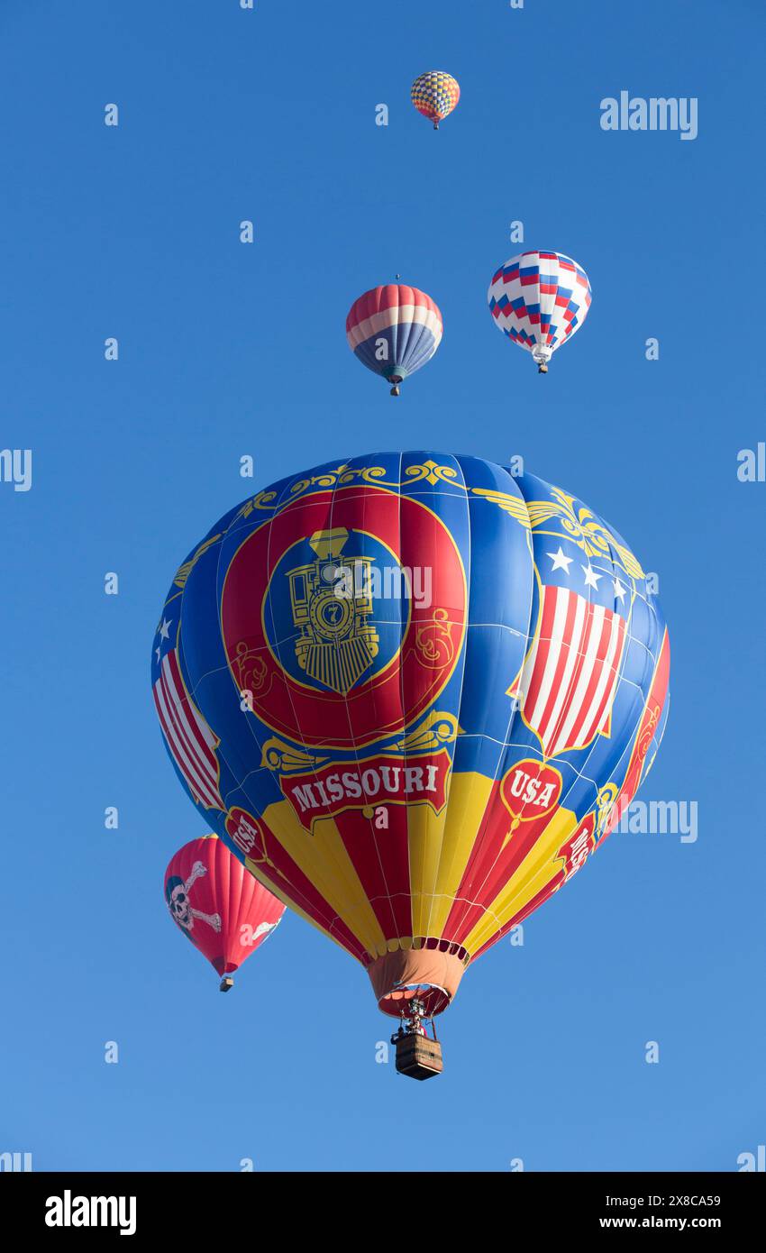 Hot Air Balloons, 2015 Balloon Fiesta, Albuquerque, New Mexico, USA ...