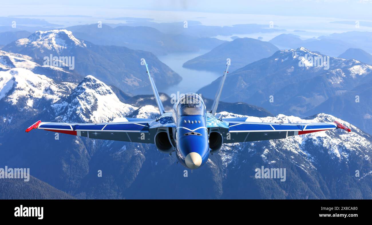 Royal Canadian Air Force CF-18 Hornet Demo Jet head on over the ...