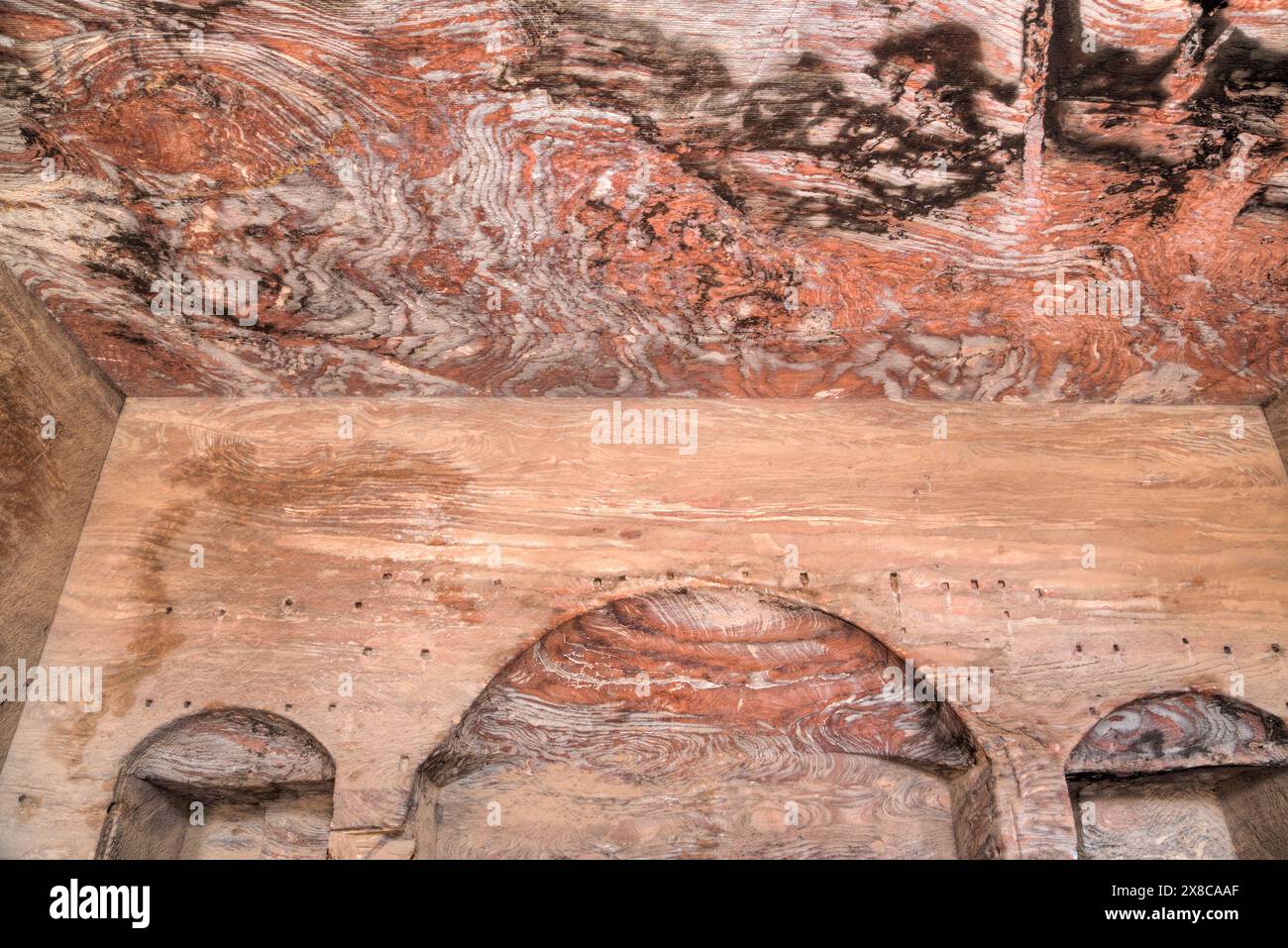 Inside the Urn Tomb, Royal Tombs, Petra, Jordan Stock Photo - Alamy