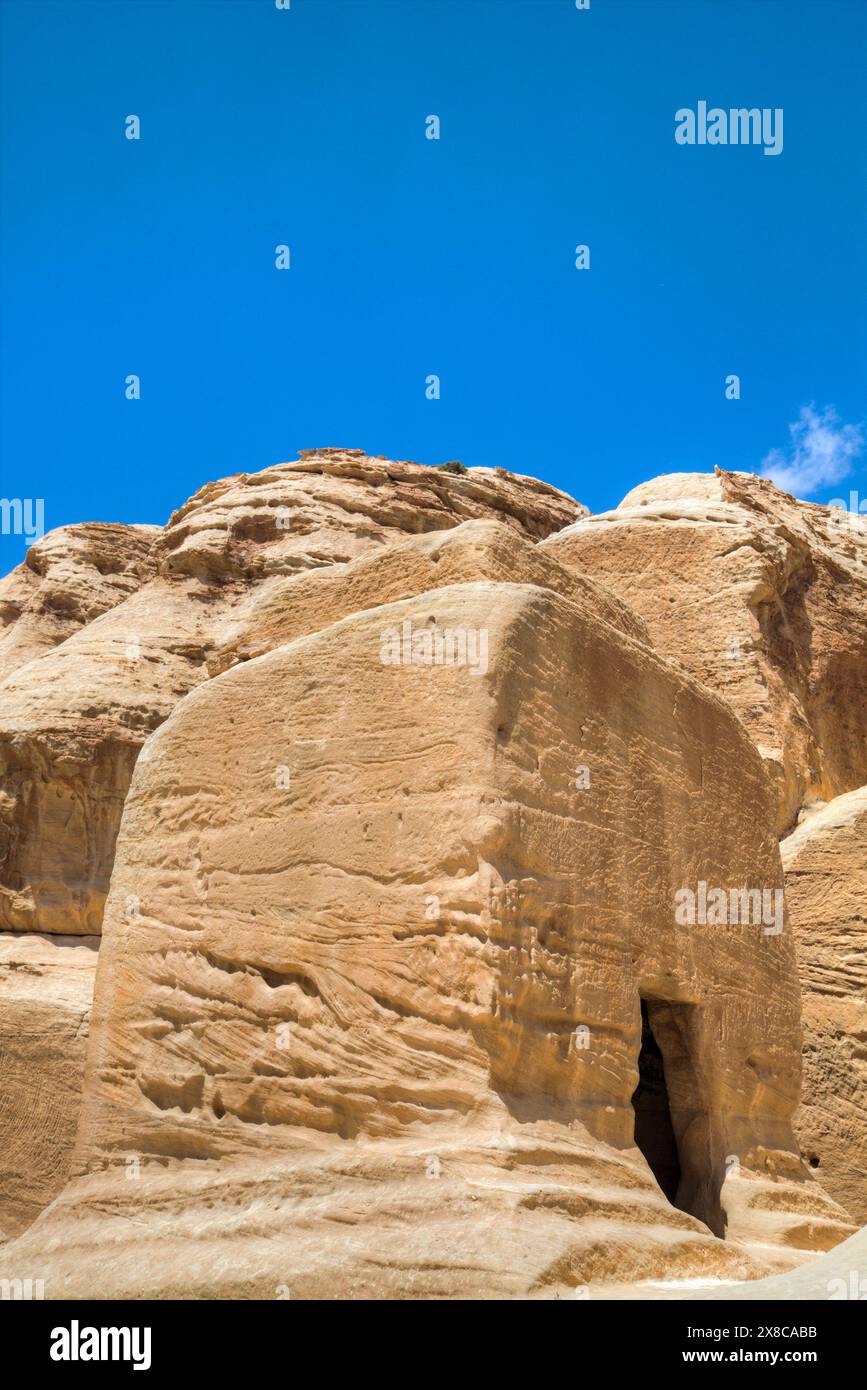 Djinn Blocks, Dates from 50 BC to 50 AD, Petra, Jordan Stock Photo - Alamy