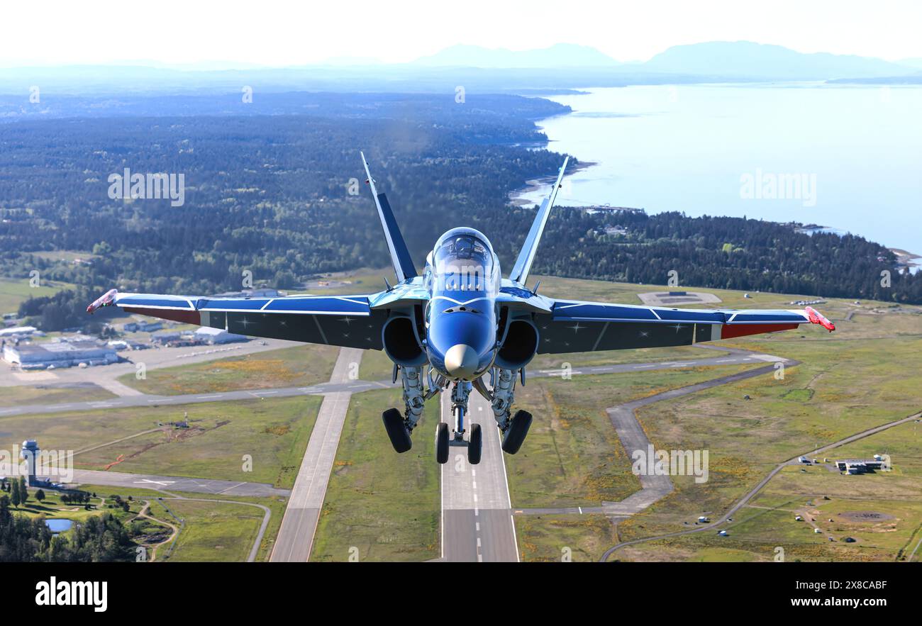 Royal Canadian Air Force CF-18 Hornet Demo Jet head on over the ...