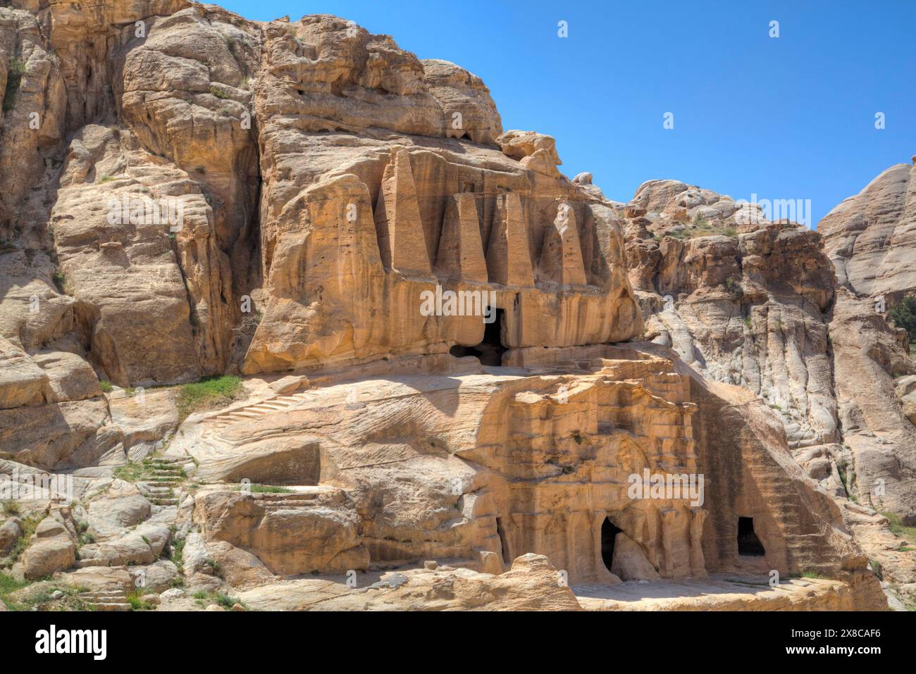 Obelisk Tomb (upper structure), Bab as-Sig Triclinium (lower Structure ...