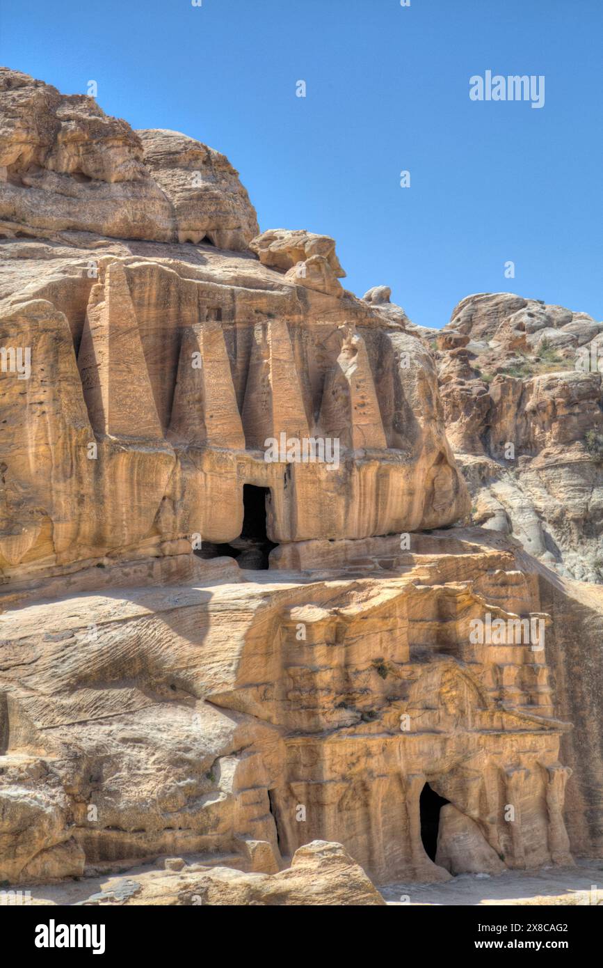 Obelisk Tomb (upper structure), Bab as-Sig Triclinium (lower Structure ...