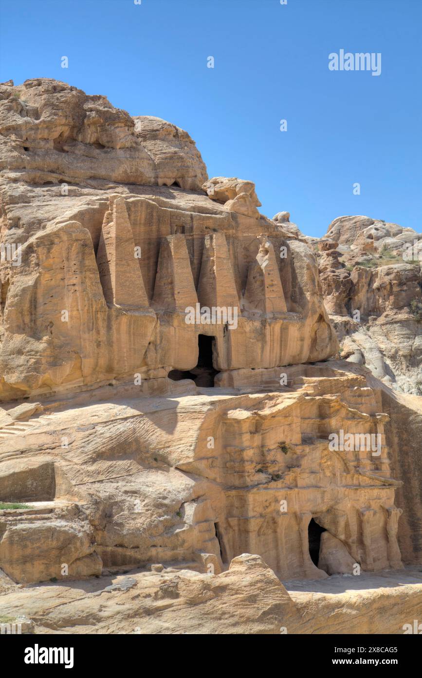 Obelisk Tomb (upper structure), Bab as-Sig Triclinium (lower Structure ...