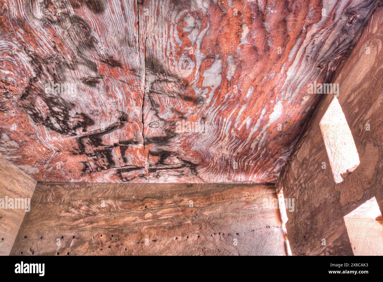 Inside the Urn Tomb, Royal Tombs, Petra, Jordan Stock Photo - Alamy