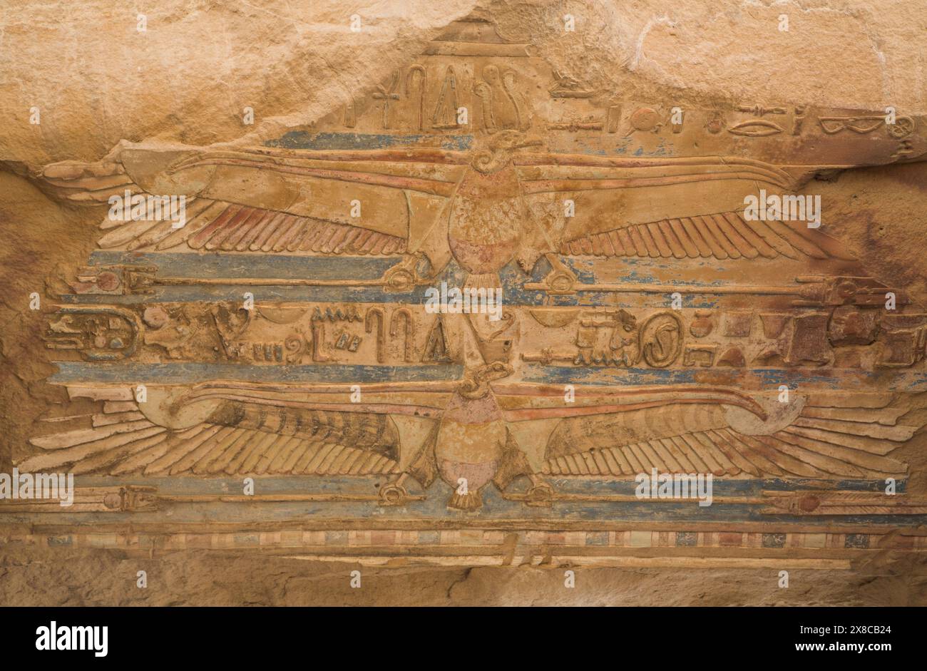 Paintings of Vultures on the Ceiling, Temple of Haroeris and Sobeck ...