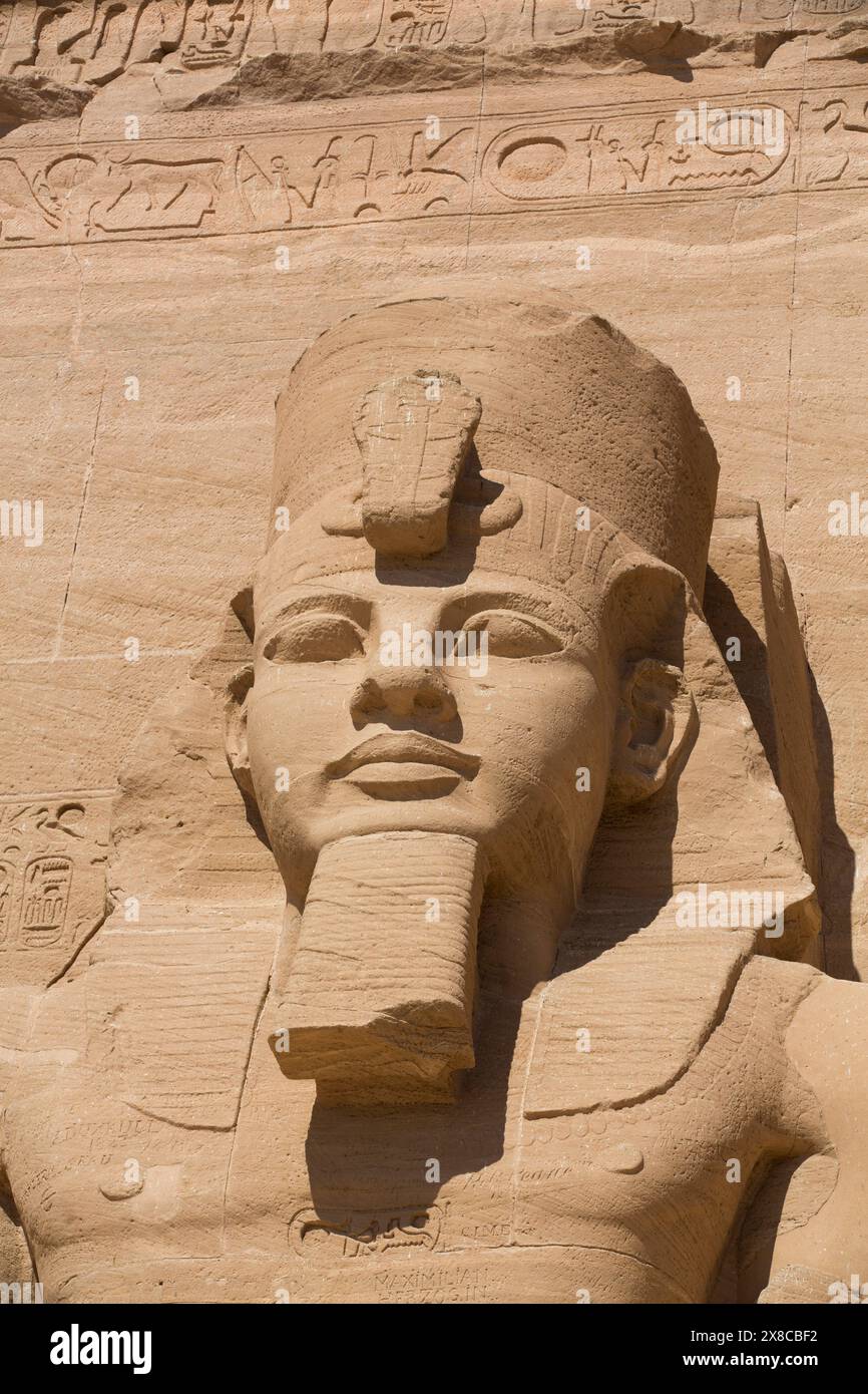 Ramses II, Sun Temple, Abu Simbel, Egypt Stock Photo - Alamy